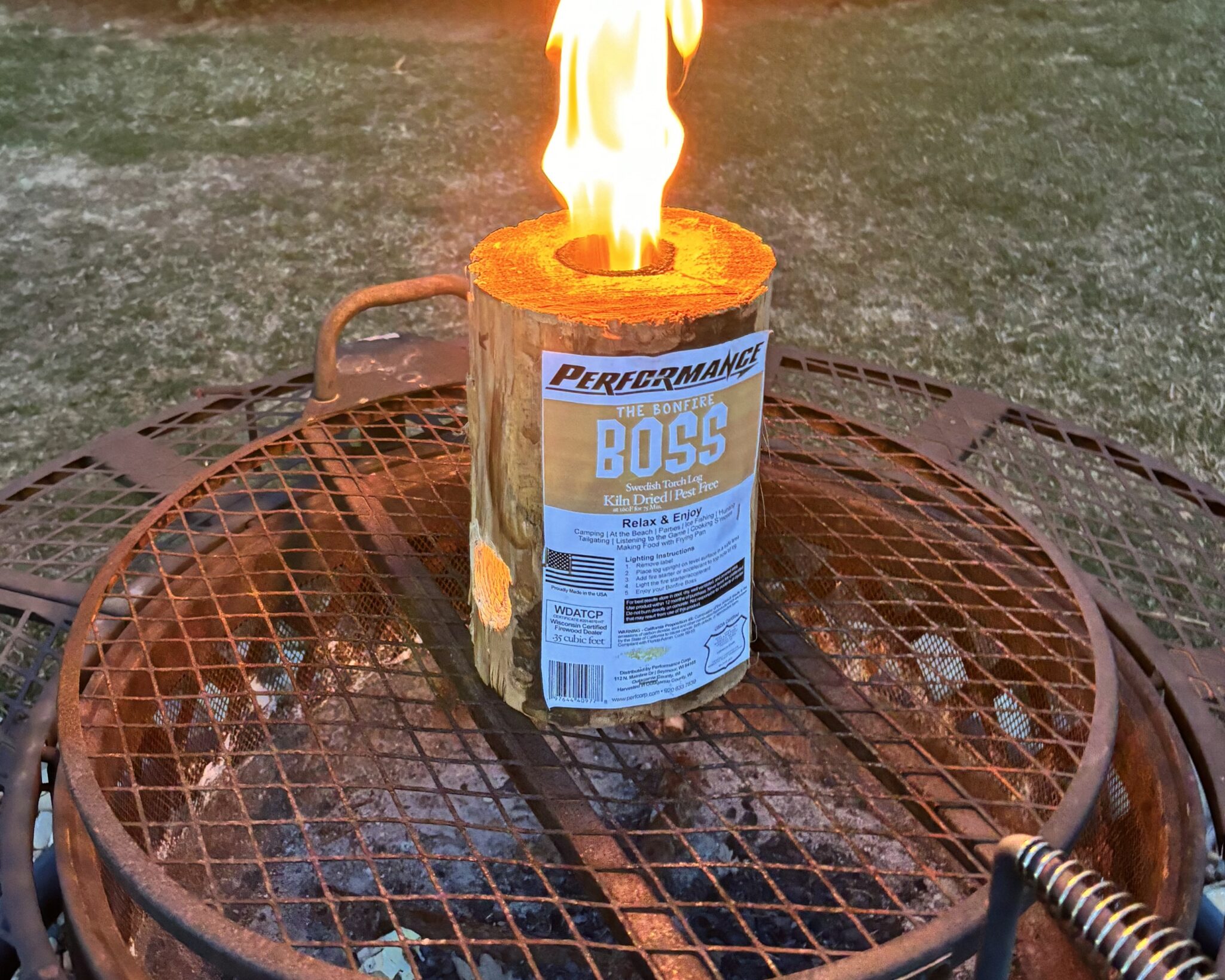 Swedish Quick Start Fire Log | Bonfire Boss