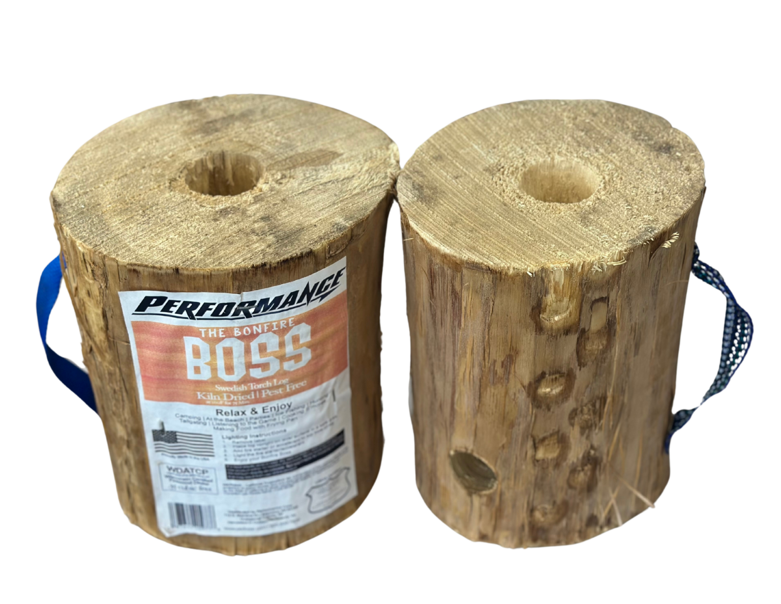 Swedish Torch | Portable Scandinavian Fire Log | Bonfire Boss