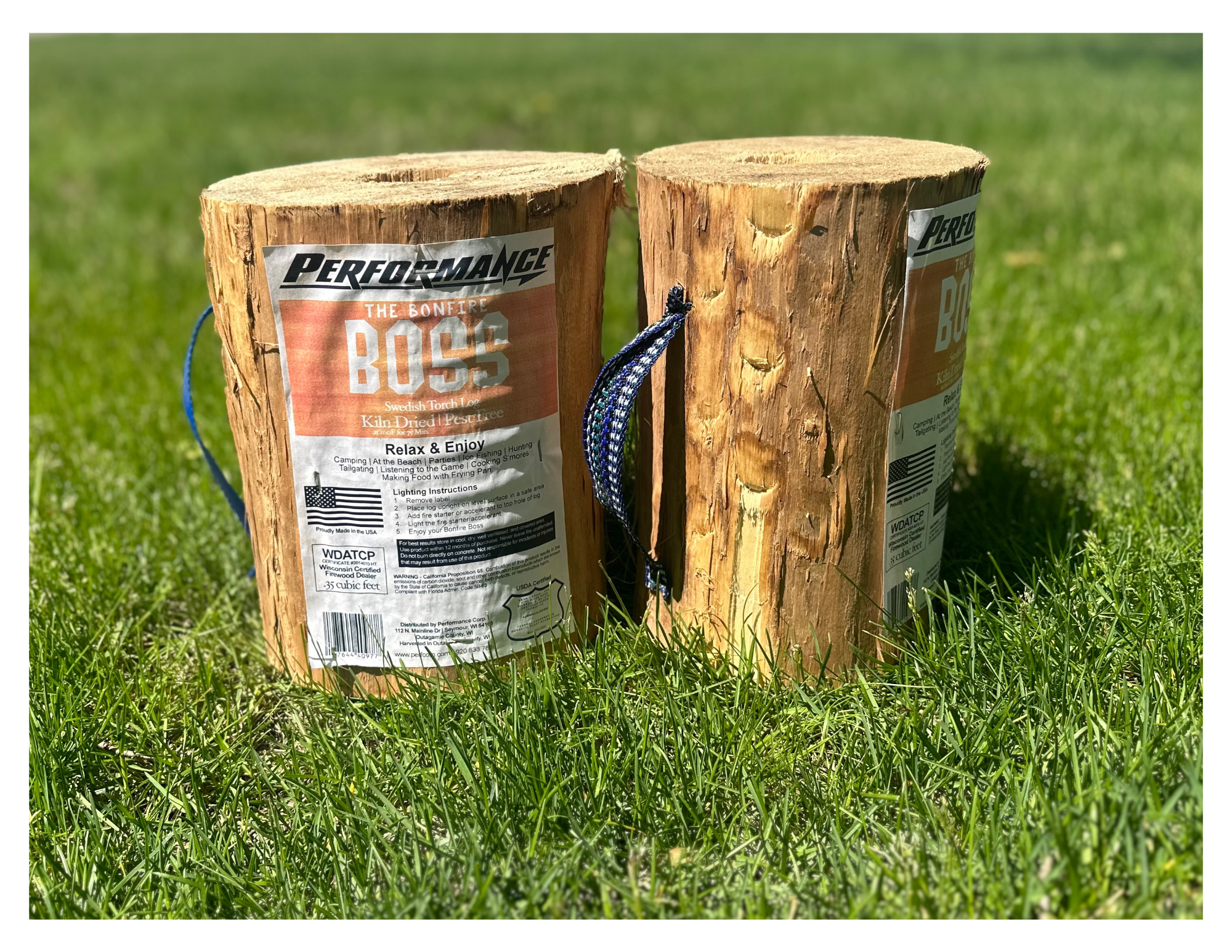 Swedish Torch | Portable Scandinavian Fire Log | Bonfire Boss